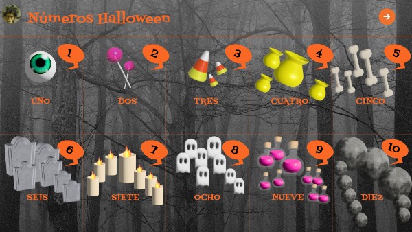 BUSCA NÚMEROS halloween