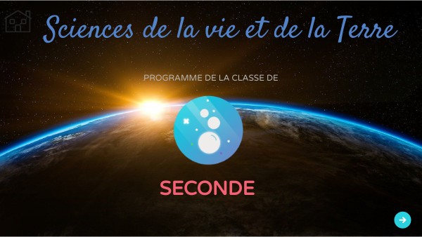 Programme 2nde SVT | Genially