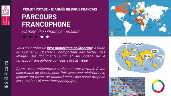 parcours francophone | Genially