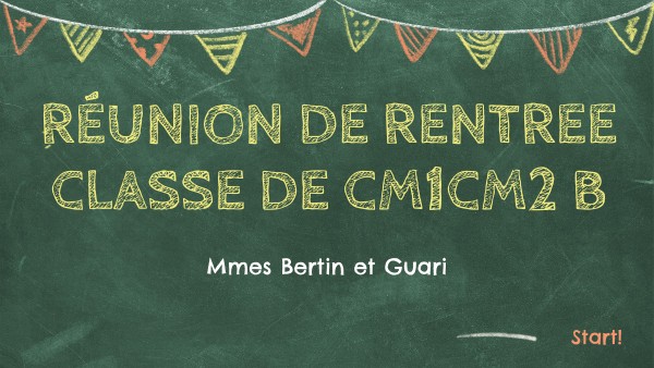 Réunion de rentrée 2021 2022 | Genially