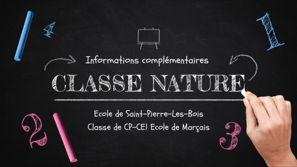 Infos complémentaires Classe nature