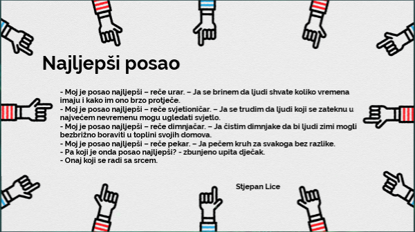 Najljepši posao, 2. razred | Genially