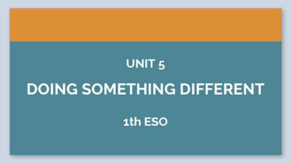 UNIT 5 1 ESO | Genially