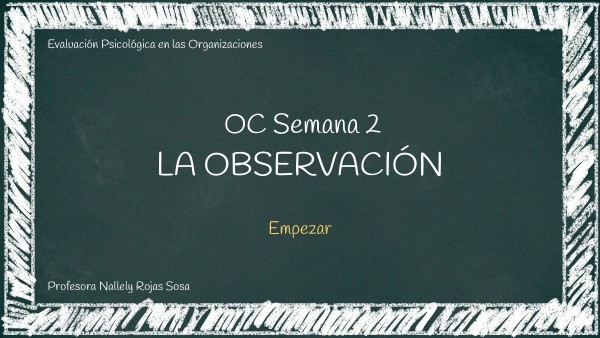 La observación | Genially