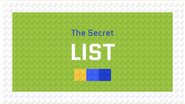 The secret list (a vocabulary revision game)