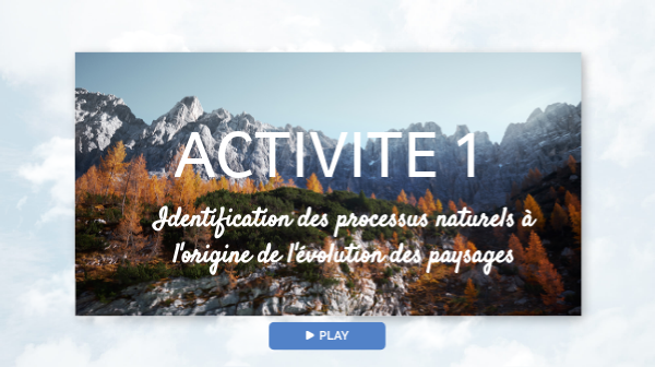 Les processus à l'origine de l'évolution des paysages copie | Genially