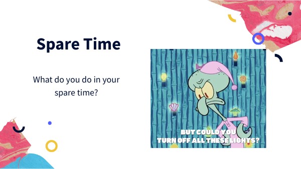 Spare Time - Pattern verbs