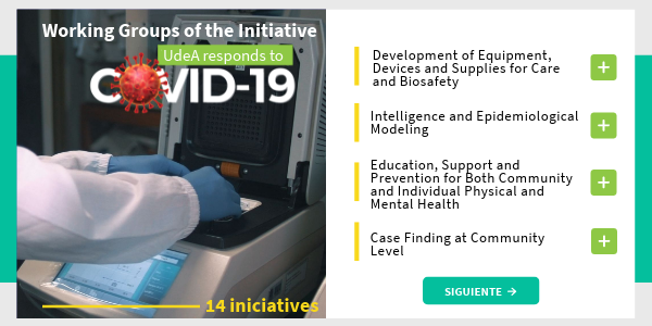 UdeA work groups responds to Covid-19 | Genially