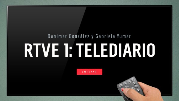 REX - RTVE: 1 TELEDIARIO - Danimar González y Gabriela Yumar