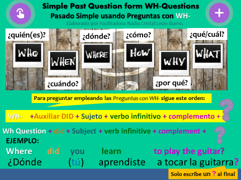 Simple past WH- question form | Genially