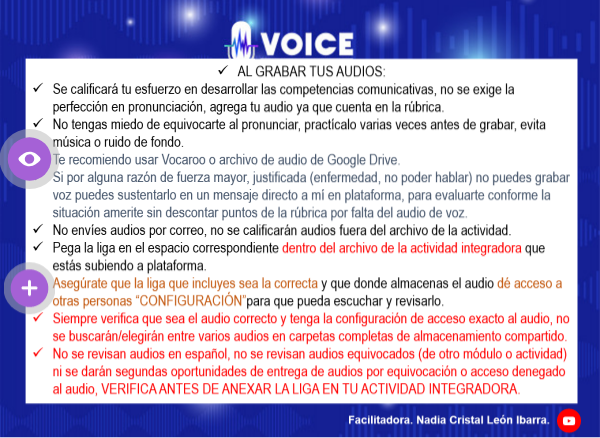 APOYO PARA GRABACIÓN DE AUDIOS | Genially