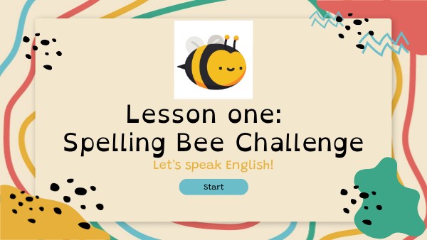 Séquence 1 6e: Spelling Bee | Genially