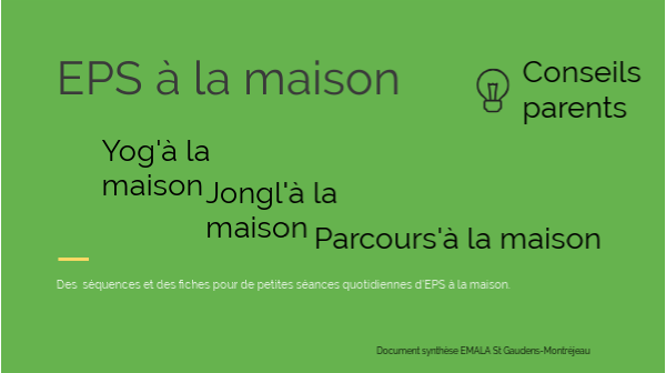 EPS à la maison | Genially