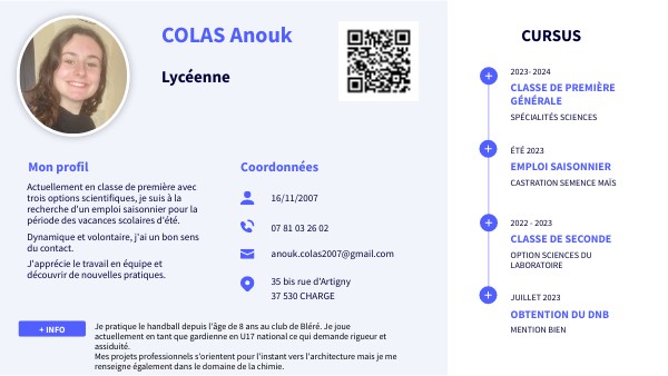 Anouk COLAS CV PDF
