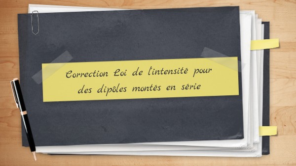 Correction intensité série 4° | Genially