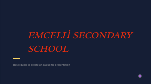 EMCELLİ SECONDARY SCHOOL | Genially