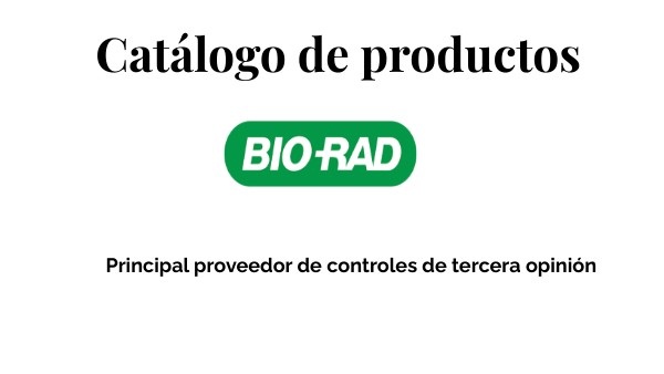 Catalogo de productos Bio-Rad | Genially