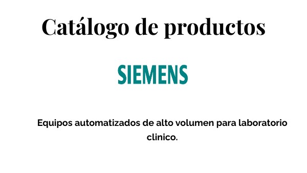 Catalogo de productos Siemens | Genially