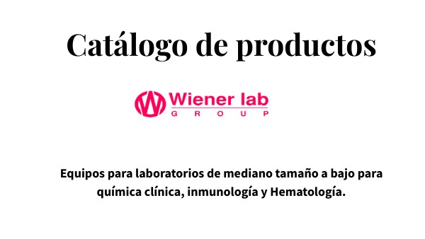 Catalogo de Productos Wiener Lab | Genially