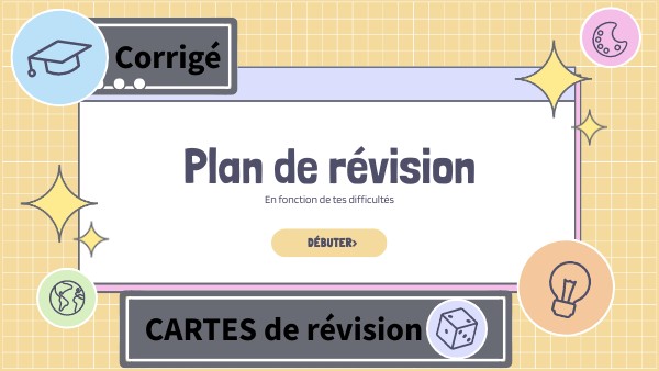 PLAN DE RÉVISION | Genially