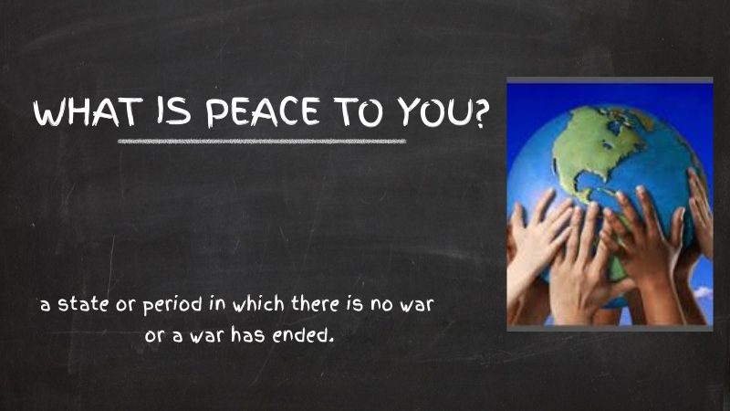 18-19 3C What is peace to you?