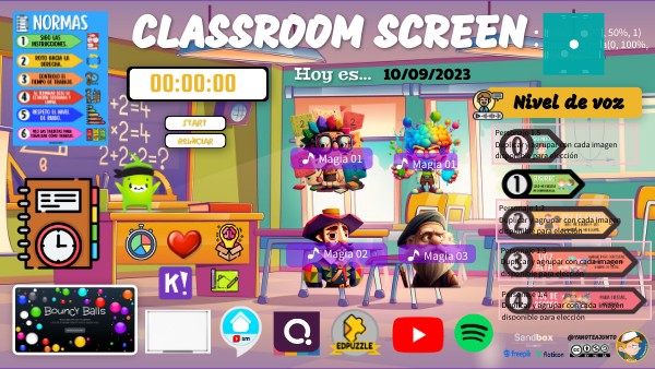 Classroom screen