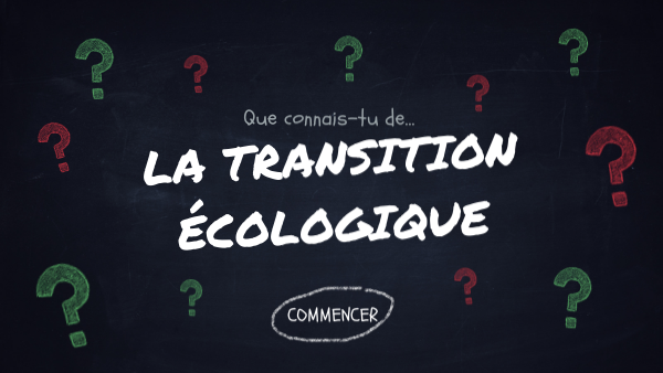 Quizz sur la transition écologique. | Genially