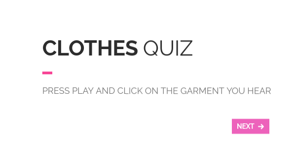 CLOTHES QUIZ