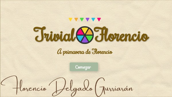 Trivial 3º/ 4º Florencio Delgado | Genially