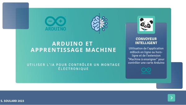 ARDUINO ET APPRENTISSAGE MACHINE