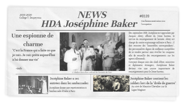 J. Baker, une artiste dans la guerre | Genially