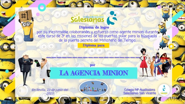 DIPLOMA AGENCIA MINION | Genially