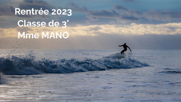 INSPE MEEF 1 - Rentrée 3° 2023