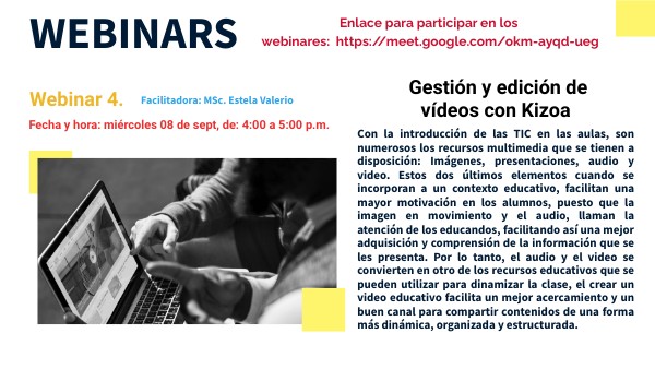 Webinar- Gestión y edición de videos con Kizoa | Genially