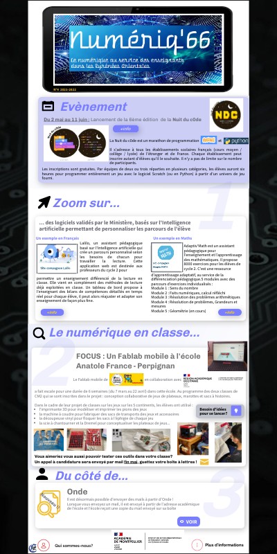 Numeriq'66 21-22 MAI 22 | Genially