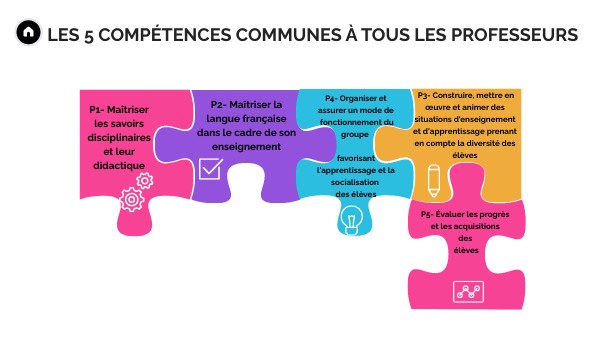 LLES 5 COMPÉTENCES COMMUNES À TOUS LES PROF. | Genially