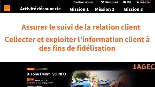 scénario pédagogique Orange | Genially