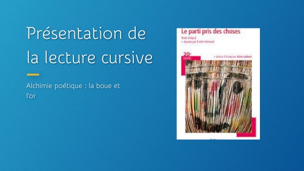 Copie - Lectures cursives pour l'EAF