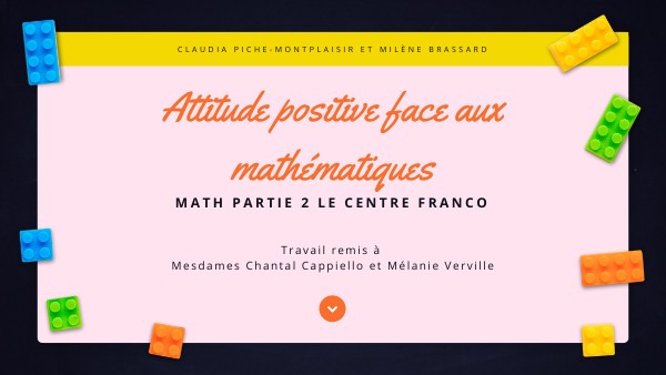 Attitudes positives face aux mathématiques | Genially