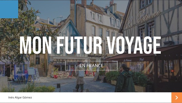 Mon futur voyage