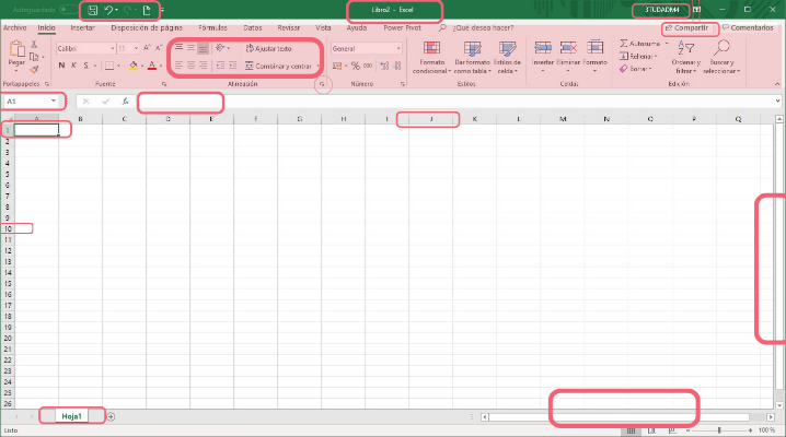 Excel: Partes de un Libro | Genially