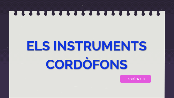 ELS INSTRUMENTS CORDÒFONS