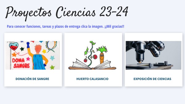 PROYECTOS CIENCIAS 23 24 | Genially
