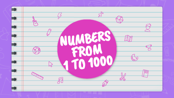 Numbers from 1 to 1000 | Genially