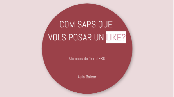 COM SAPS QUE VOLS POSAR UN LIKE?