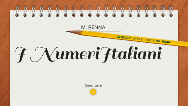 I Numeri Italiani | Genially
