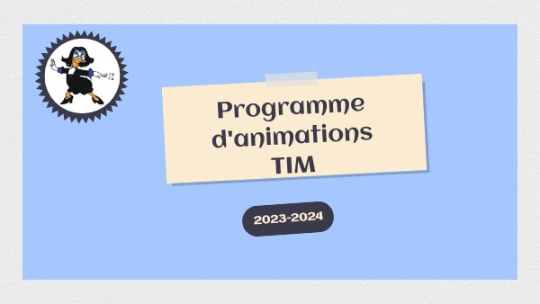 ANIMATIONS TIM 2023-2024 | Genially