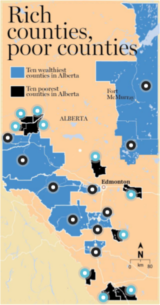Rich county poor county | Genially