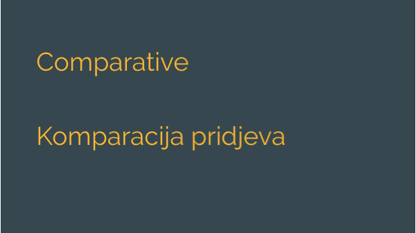 Comparative | Genially