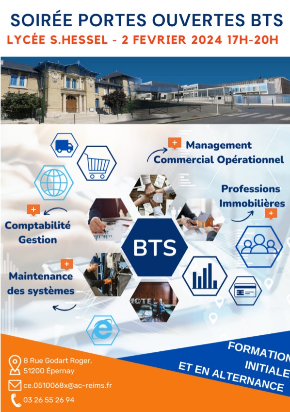 Image interactive AFFICHE JPO BTS HESSEL | Genially